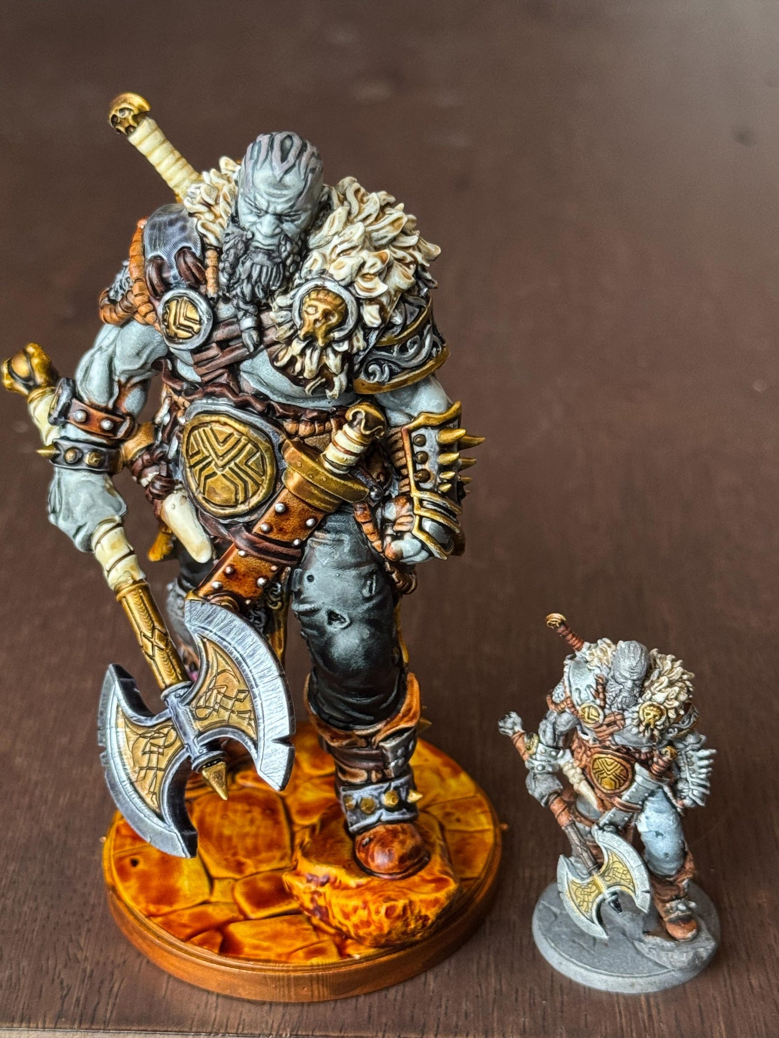 Goliath Male Barbarian / Fighter Great Axe DND, Resin 28mm Scale ...