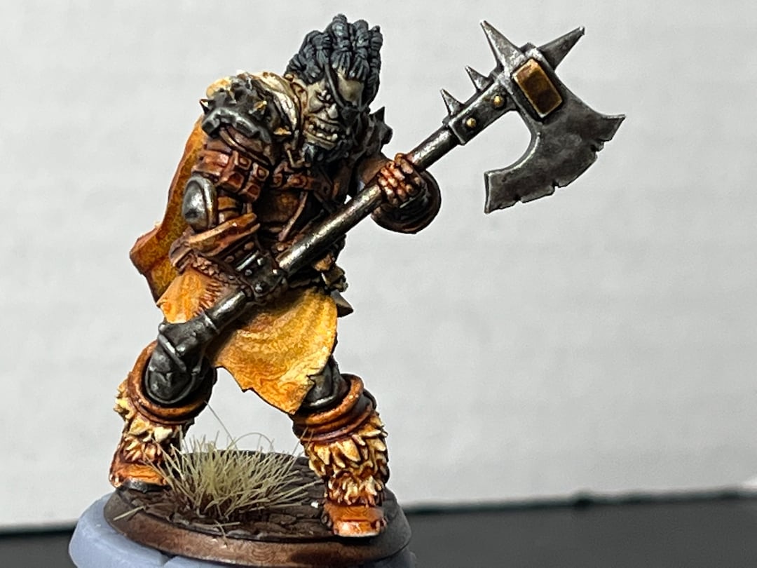 Orc Orog / Half-orc Fighter Barbarian DND Resin 28mm Scale Dungeons ...