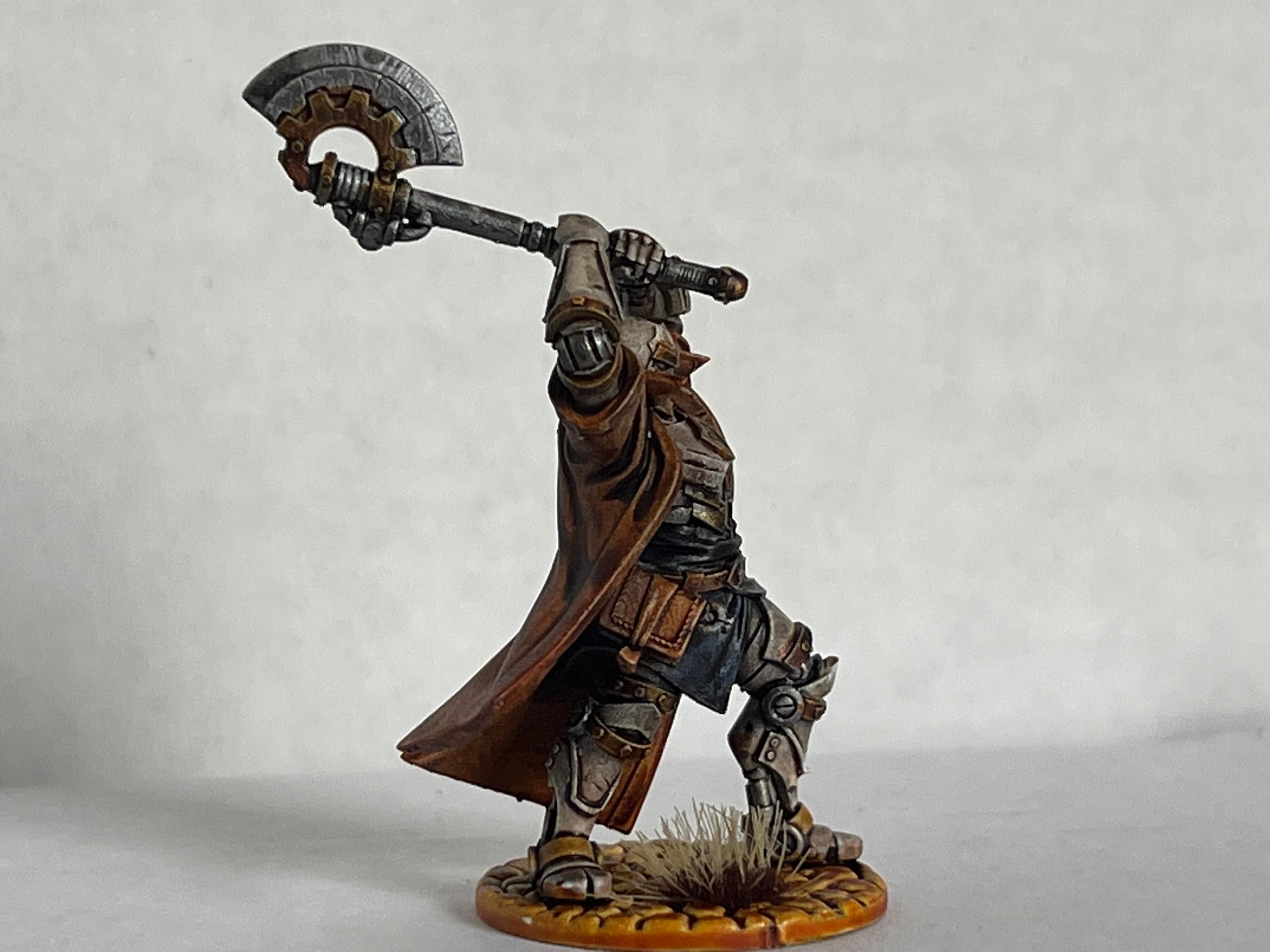 Warforged Fighter / Artificer With Axe DND 28mm Scale Resin Dungeons ...