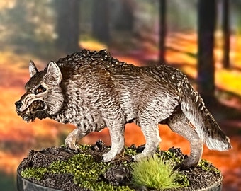 Painted Dnd Wolf | Etsy