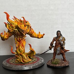 Fire Elemental DND Resin, 28mm Scale Dungeons & Dragons, Pathfinder ...