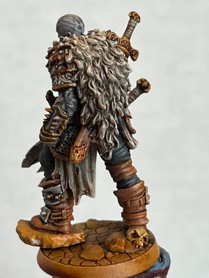 Goliath Male Barbarian / Fighter Great Axe DND, Resin 28mm Scale ...