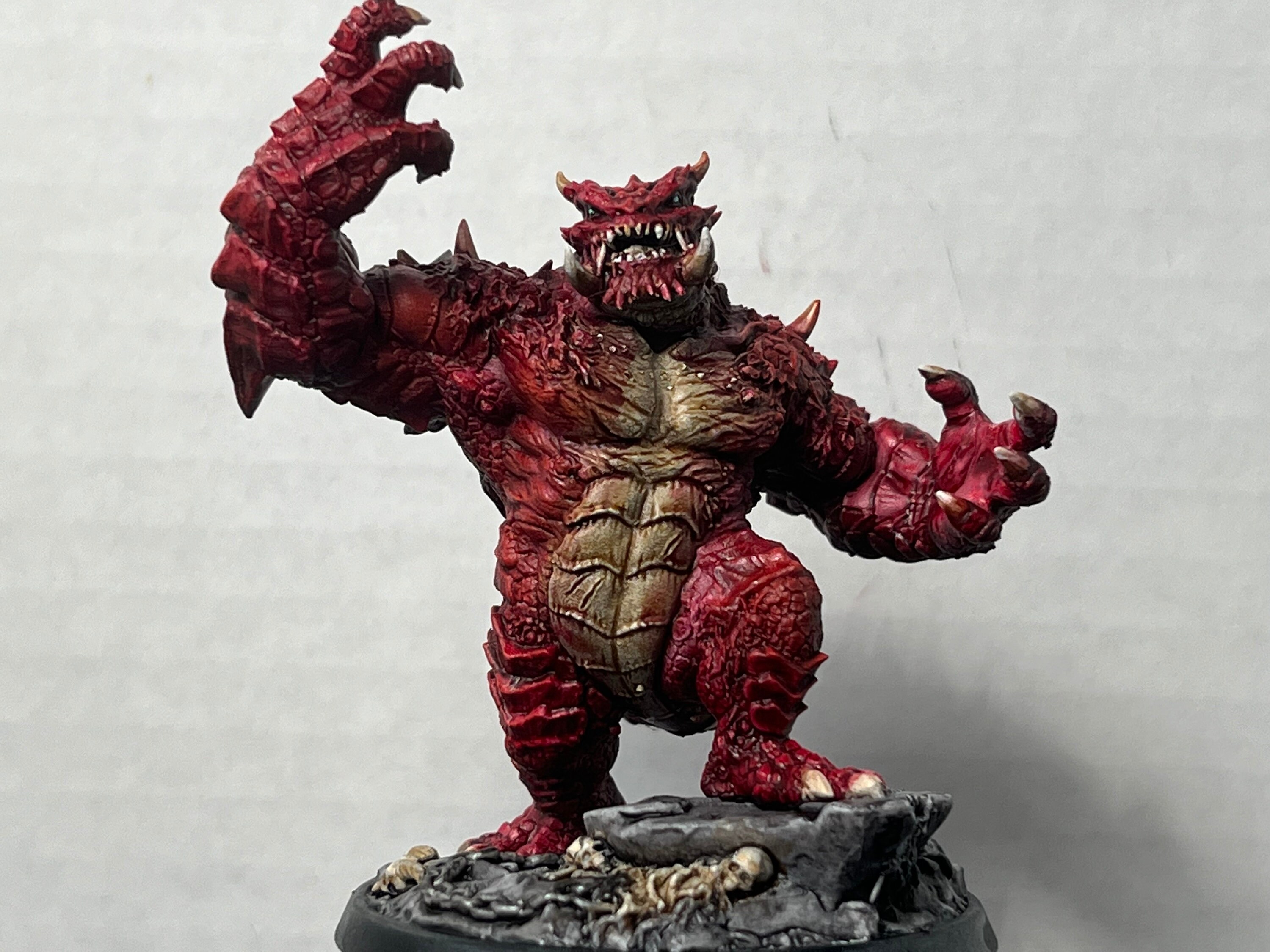 Pro Painted Hezrou Devil Demon DND Resin 28mm Scale Dungeons - Etsy