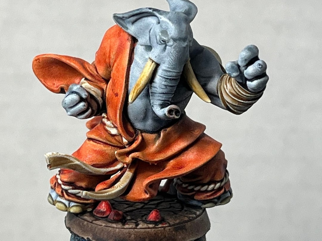 Loxodon Monk DND, Resin 28mm Scale Dungeons & Dragons, Pathfinder ...