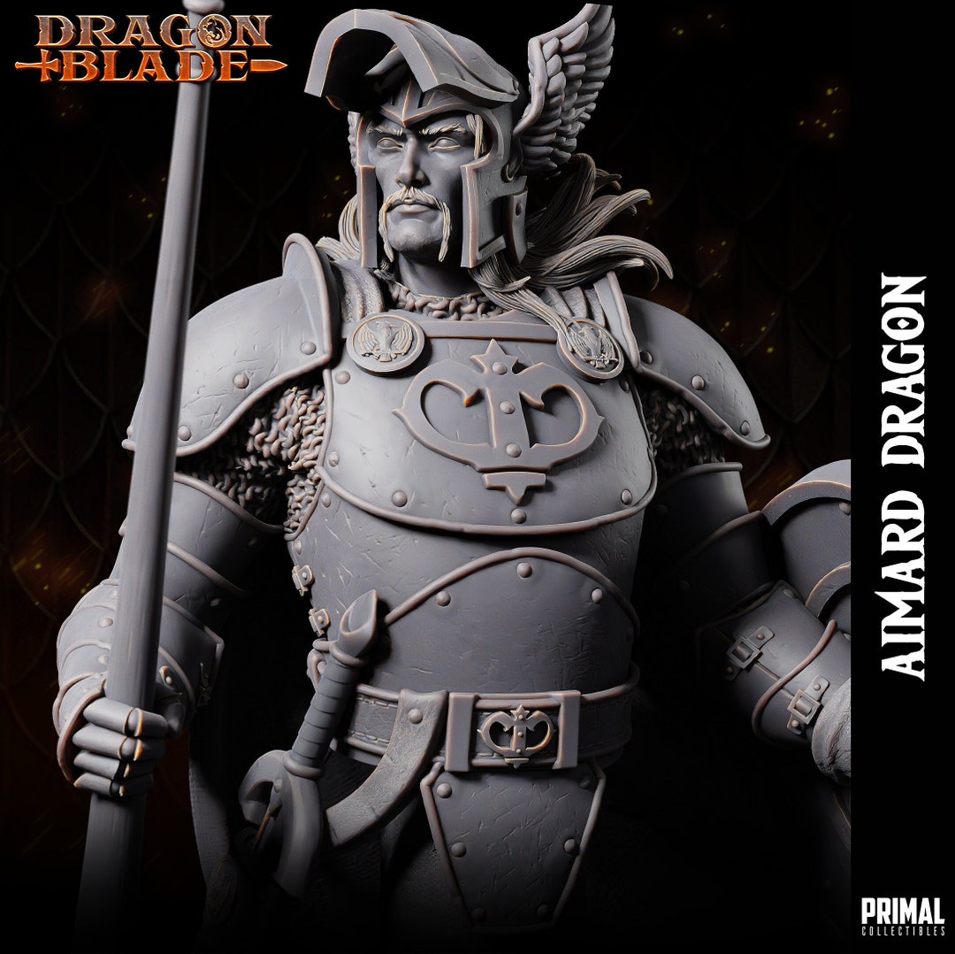 Aimard Dragon huma Dragonbane Paladin / Knight / Fighter Resin ...