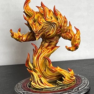 Fire Elemental DND Resin, 28mm Scale Dungeons & Dragons, Pathfinder ...