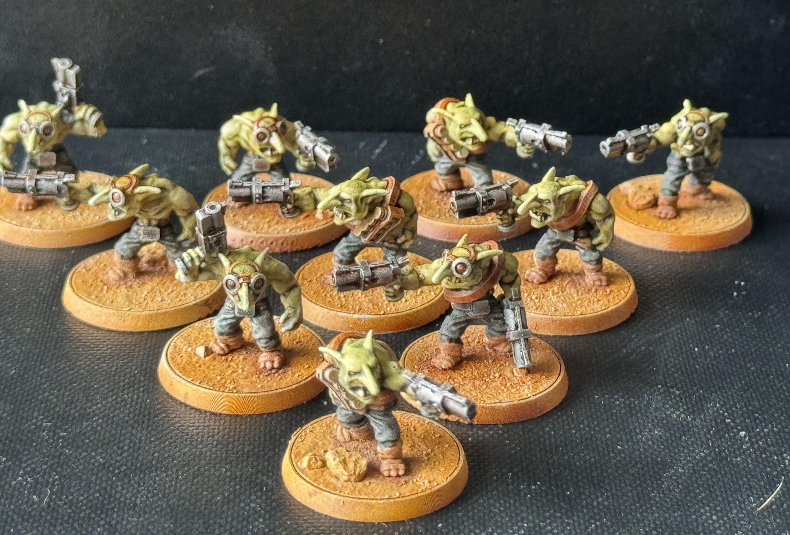 Grim Dark Orc Runty Goblins (10 + Boss Orc) (resin Print) - Etsy