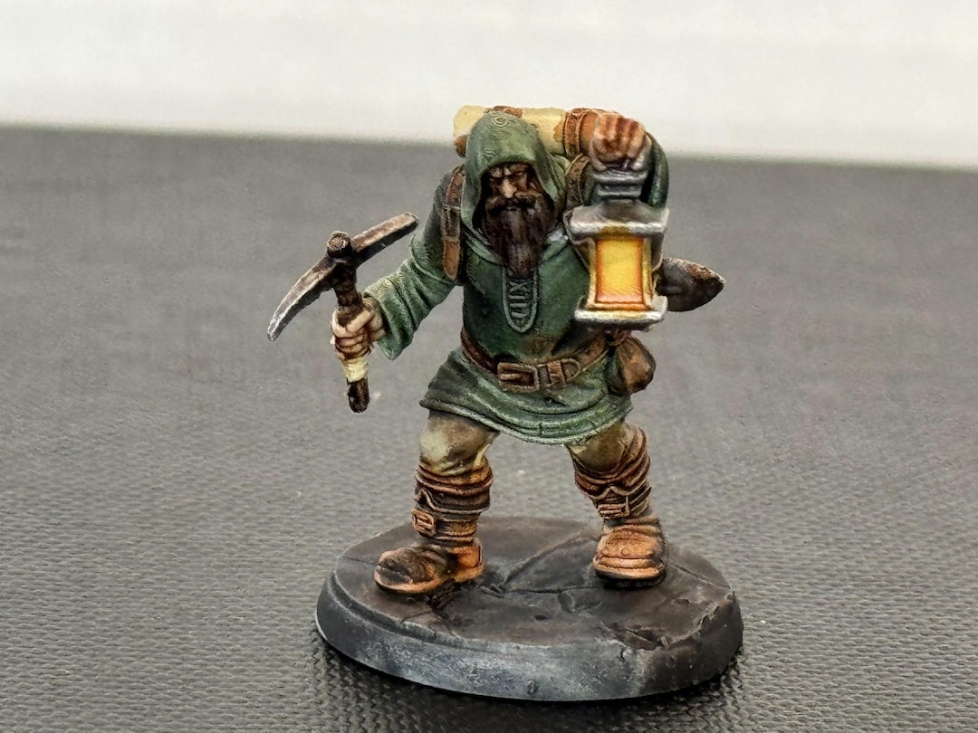 Prospector | Dwarf Miner | Resin | Painted or Unpainted | 32mm - Etsy