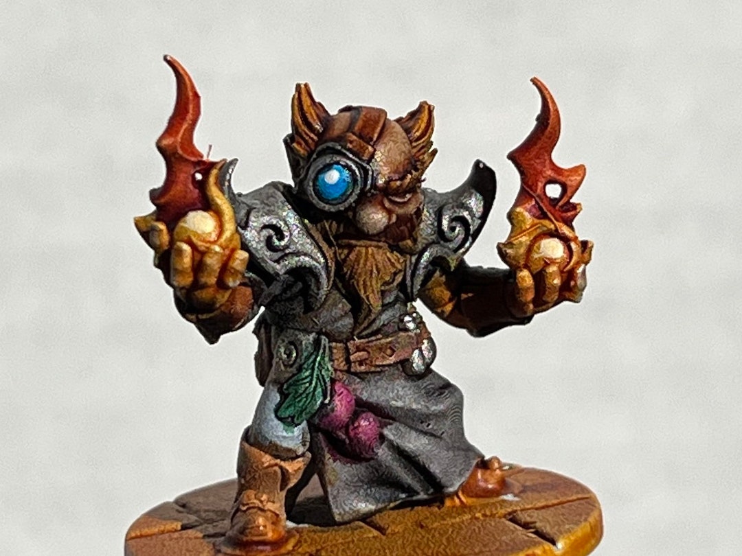 Gnome Warlock/wizard Male DND Wizkids Nolzurs, 28mm Scale Resin ...