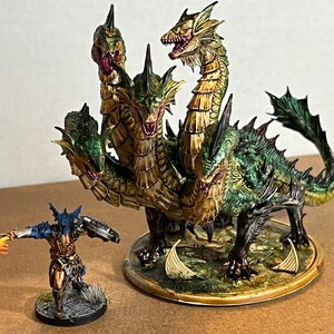 Hydra DND Resin, 28mm Scale Dungeons & Dragons, Tabletop Miniature - Etsy