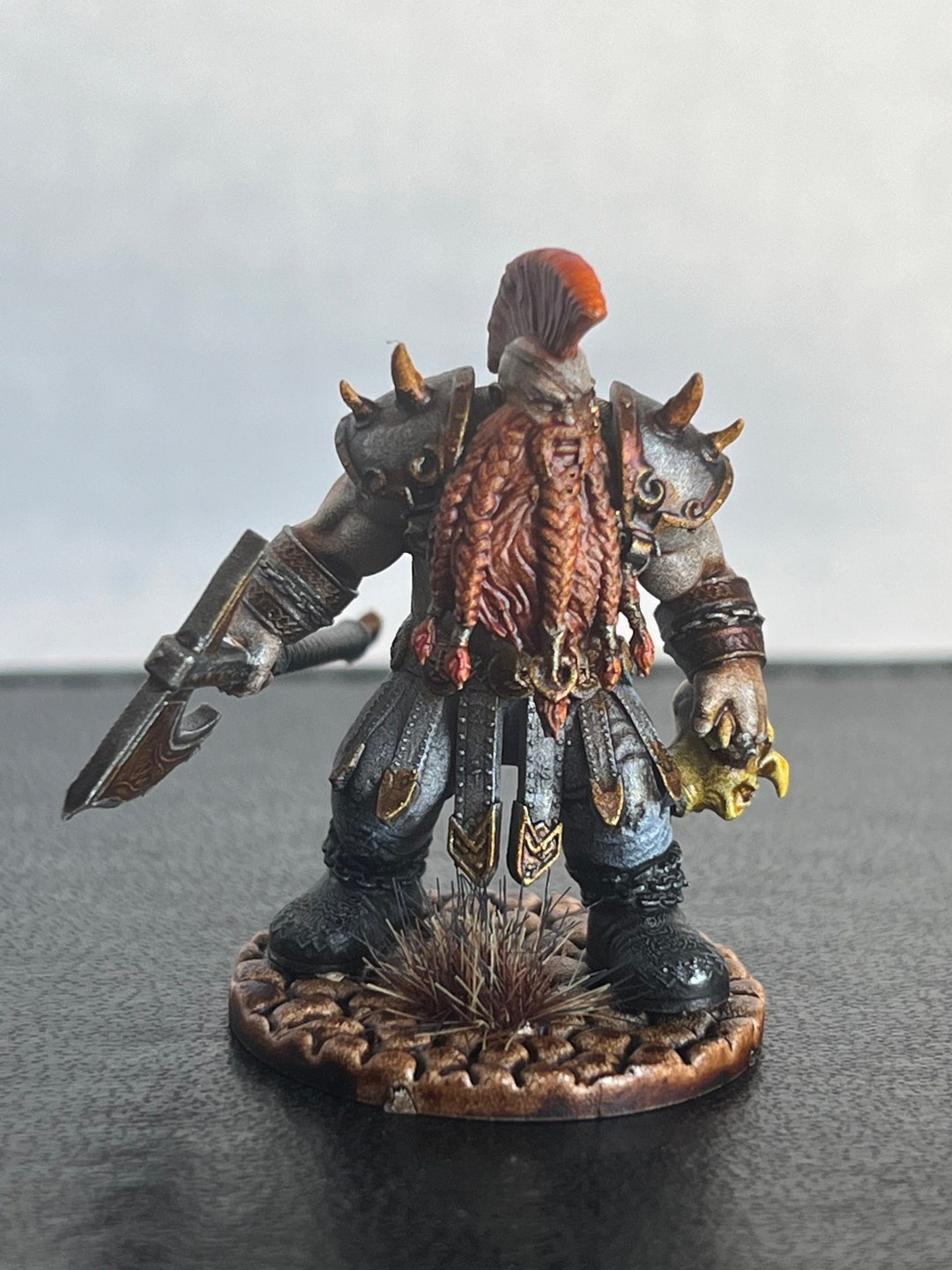 Pro Painted Dwarf Barbarian/fighter Male DND Resin, 28mm Scale Dungeons ...
