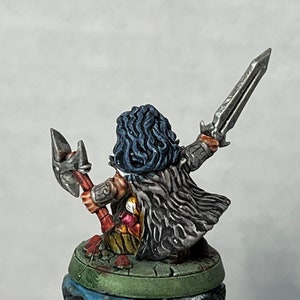 Gnome Fighter/paladin NPC DND 28mm Scale Resin Dungeons & Dragons ...