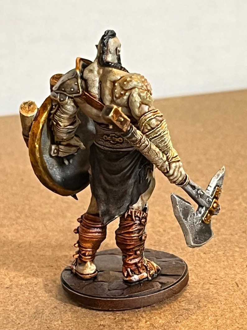 Orc Orog / Half-orc | Fighter Barbarian | Resin | UNPAINTED or PAINTED ...
