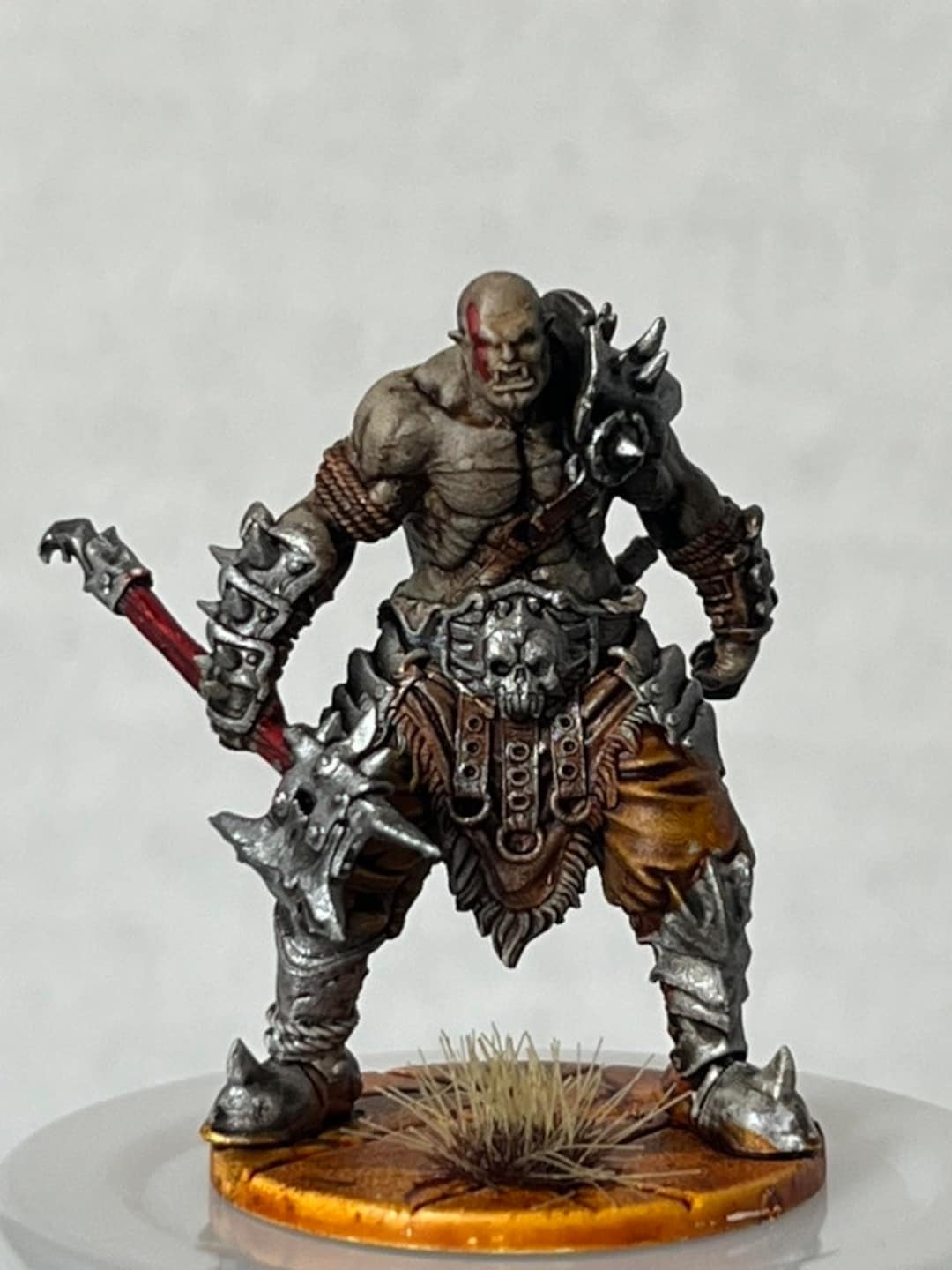 Orc Orog | Half-orc Fighter Barbarian | DND 28mm Painted or Unpainted ...