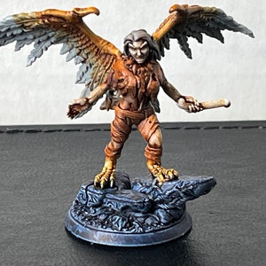 Harpy DND Resin 28mm Scale Dungeons & Dragons, Pathfinder Tabletop ...