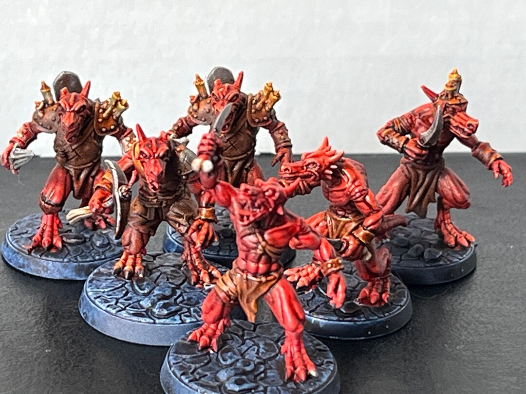 Kobold Warriors X6 DND Resin 28mm Scale Dungeons & Dragons - Etsy