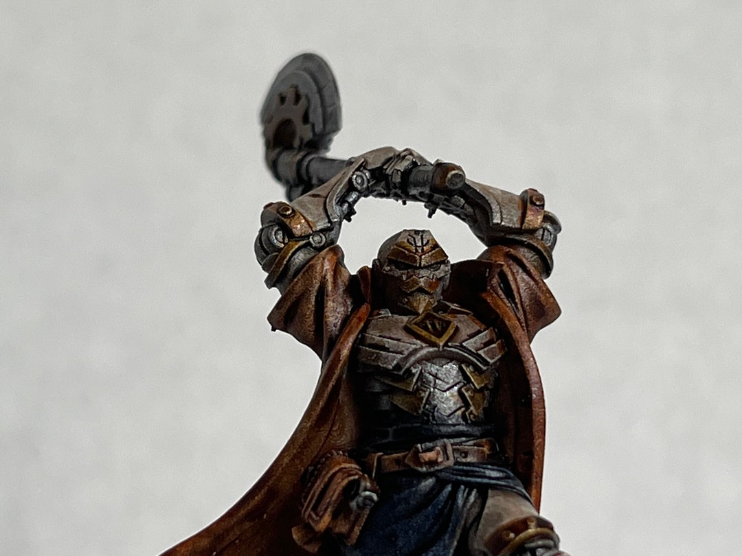 Warforged Fighter / Artificer With Axe DND 28mm Scale Resin Dungeons ...