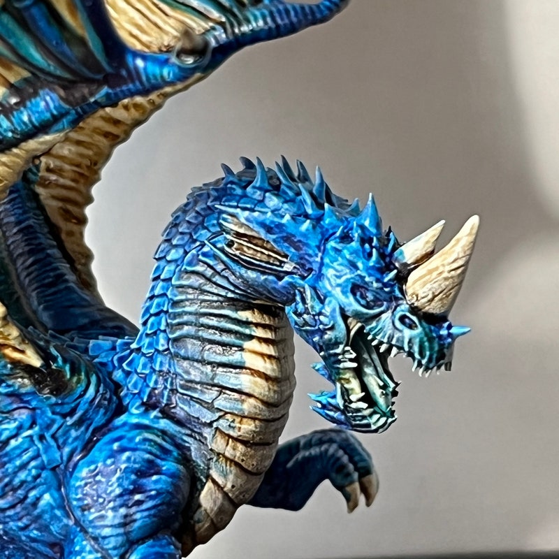 Crimson Colossal Blue Dragon - Etsy Canada