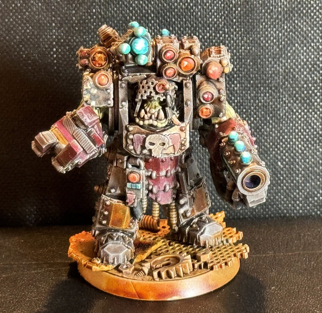 Ork Infantry Big Mek in Mega Armor Warhammer 40k Custom Bigmekmegaarmor ...