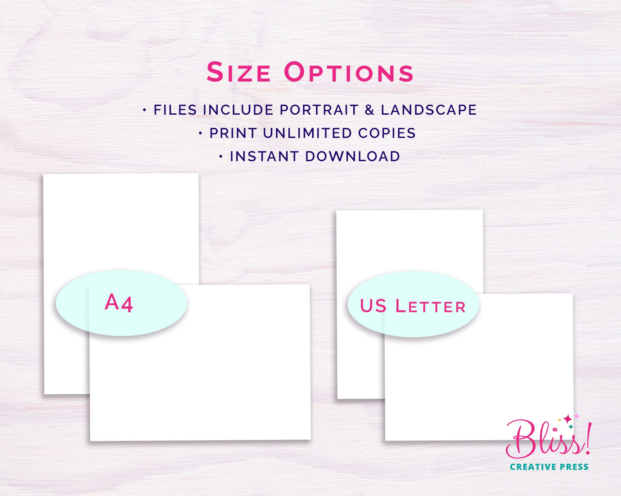Blank Color Swatch Chart | 24 Colors | Portrait + Landscape | A4 + US ...