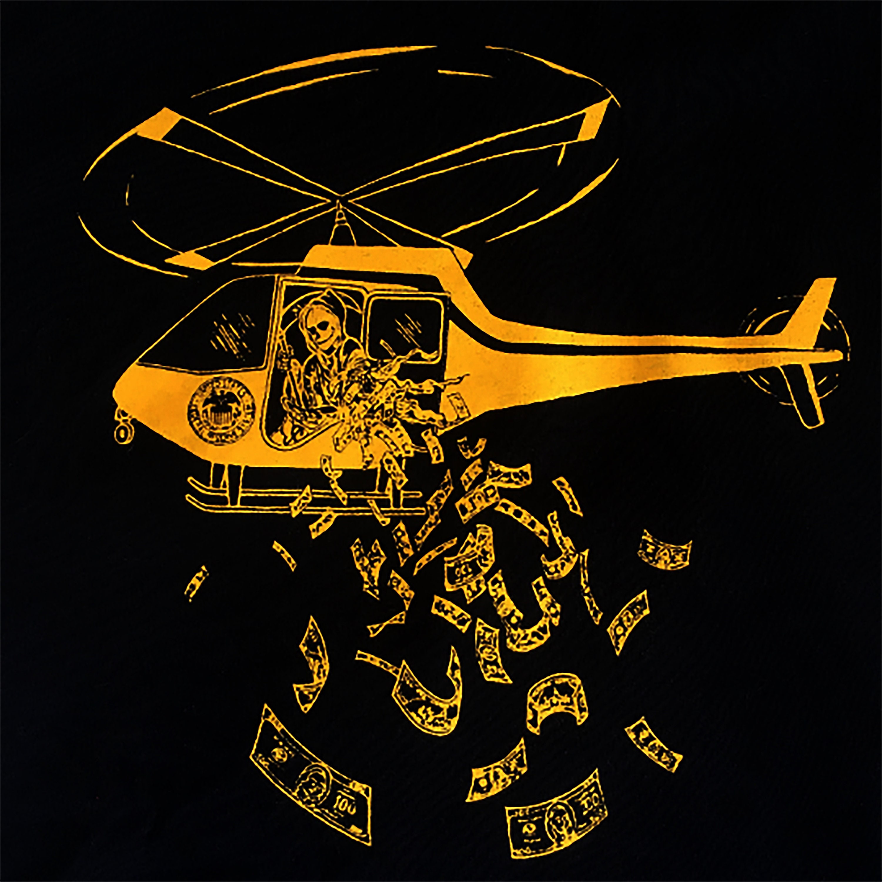 Helicopter Money Screen-printed Graphic Tee - Etsy