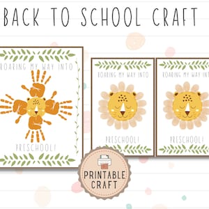 Back to School Craft Preschool Craft First Day of School - Etsy