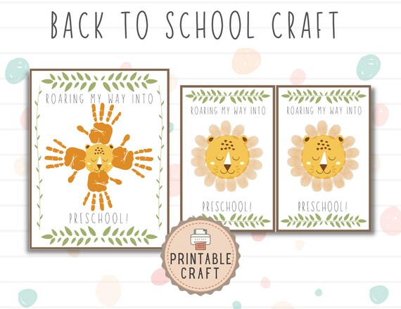 Back to School Craft Preschool Craft First Day of School - Etsy
