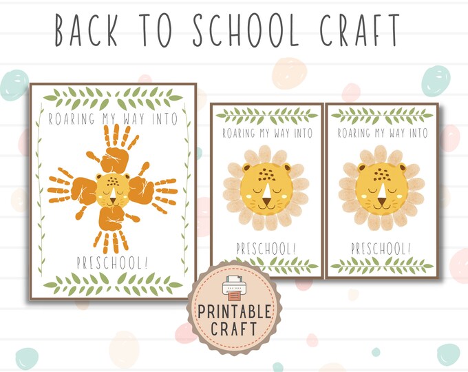 Back to School Craft | Preschool Craft | First Day of School | First ...