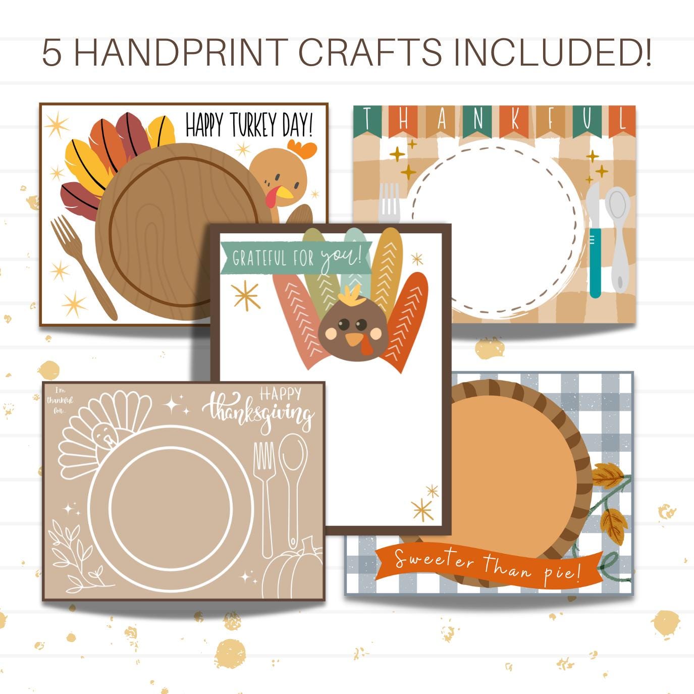 Thanksgiving Handprint Crafts Baby Fall Art Preschool Fall Printable ...