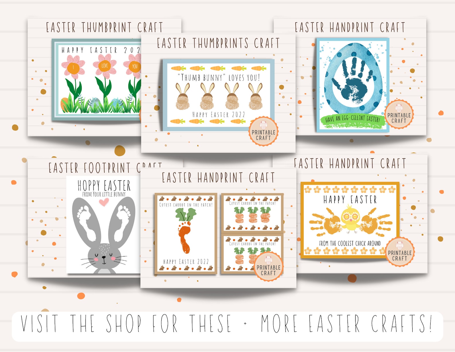 Easter Footprint Craft Handprint Art Toddler Craft Easter Kids Craft ...