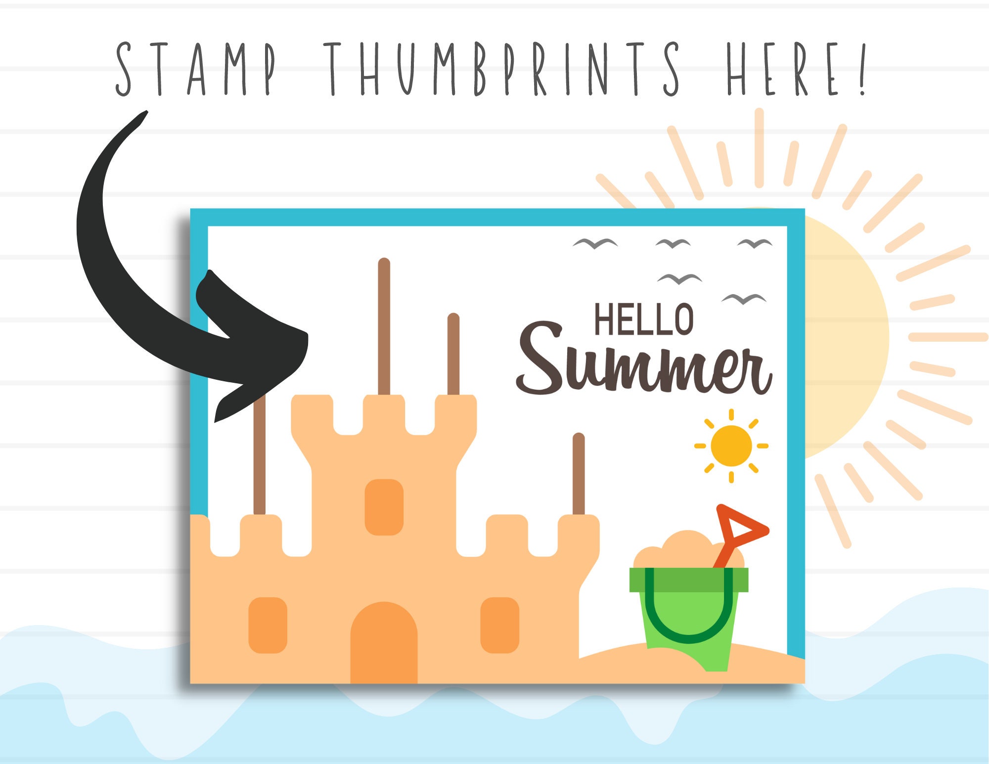 Summer Toddler Craft First Day of Summer Summer Art Summer Printable ...