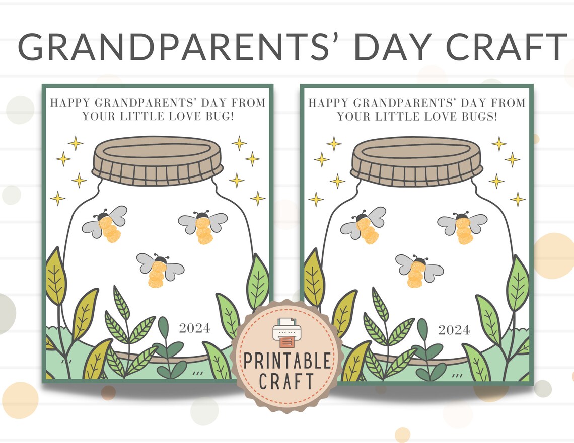 Grandparents Day Craft Grandparents Printable Handprint Craft for ...