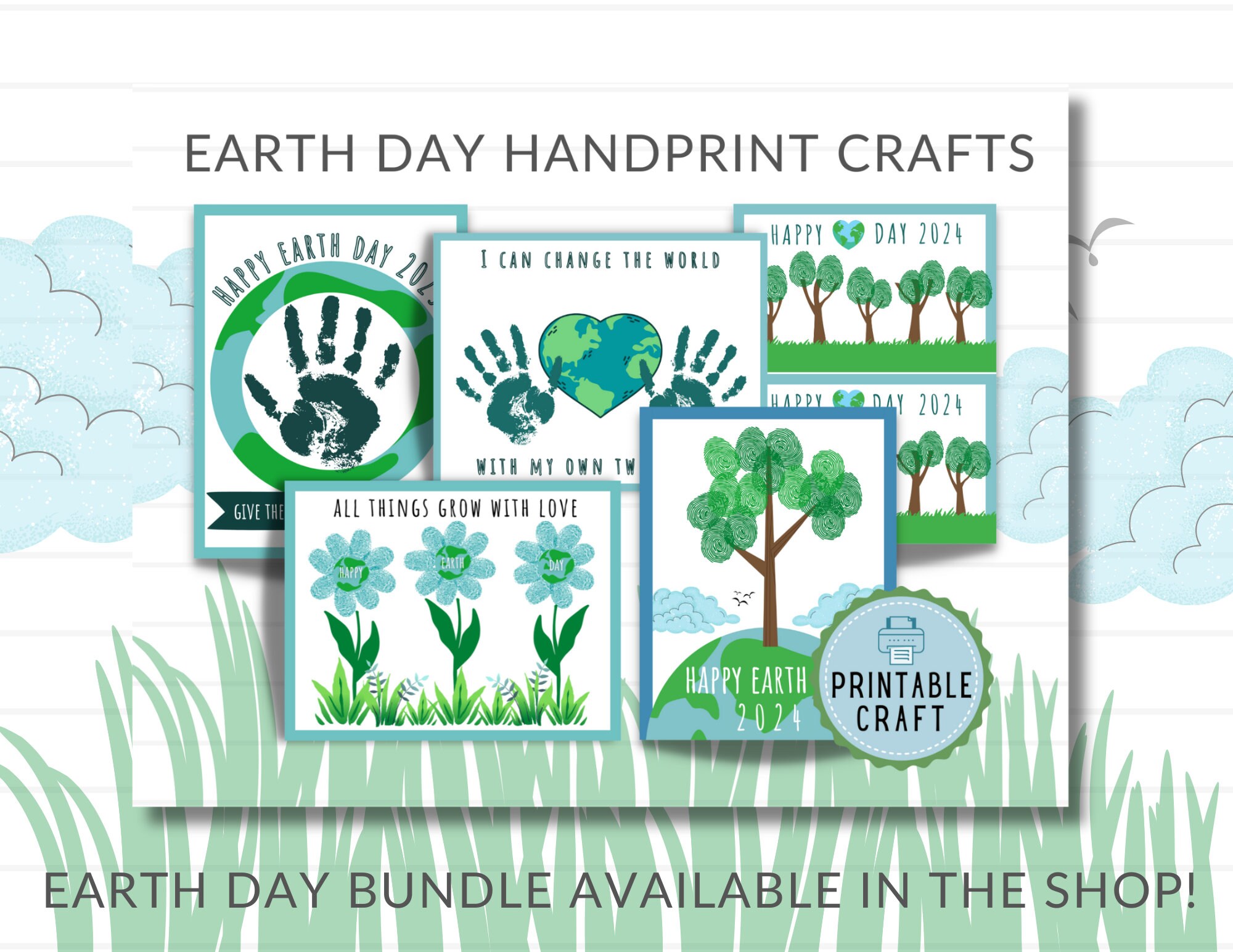 Earth Day Handprint Craft Earth Day Craft Earth Day Art for Kids ...