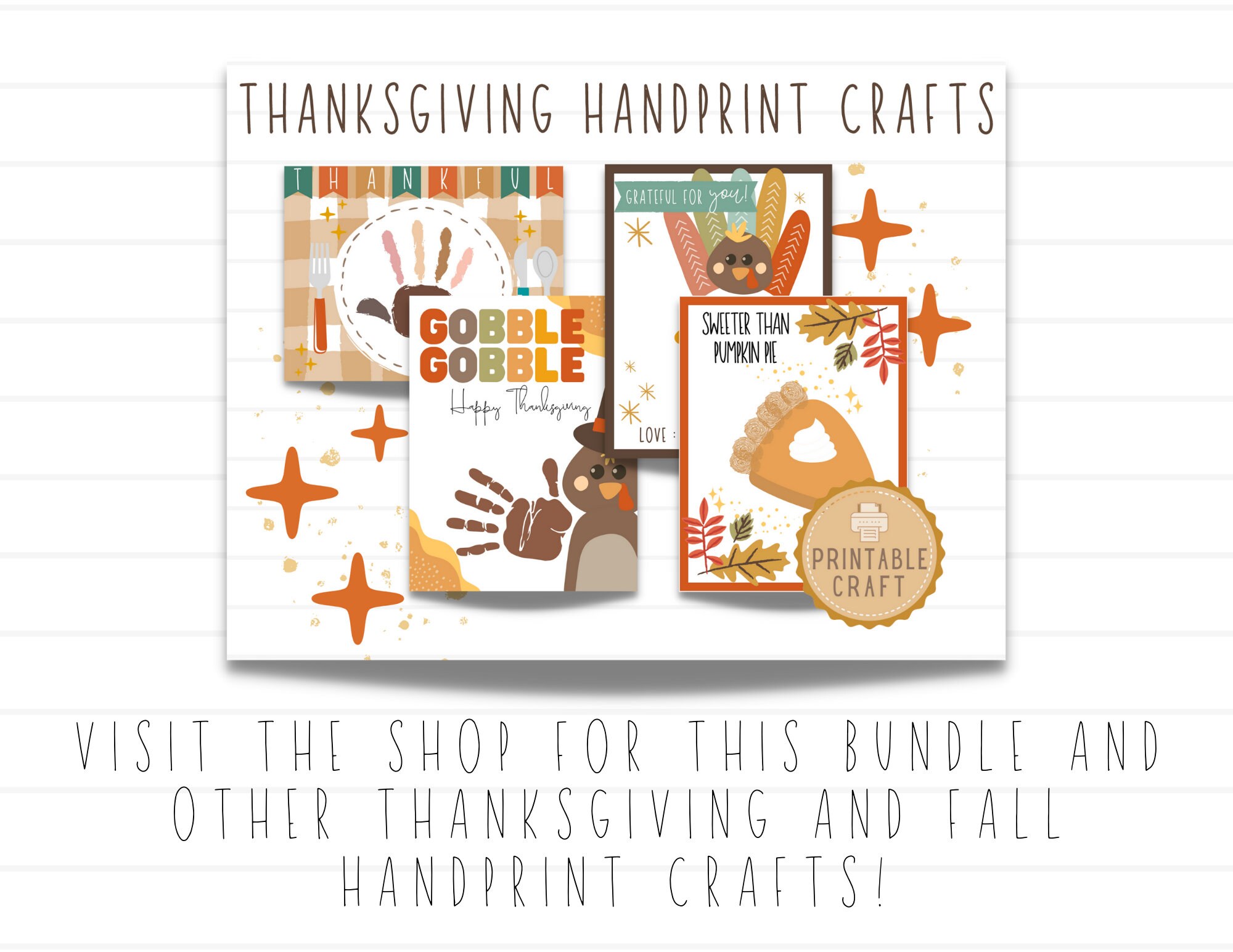 Thanksgiving Handprint Craft Baby Fall Art Preschool Fall Printable ...