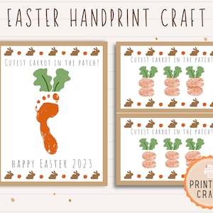 Easter Thumbprint Craft Handprint Art Toddler Craft Easter Kids Craft ...