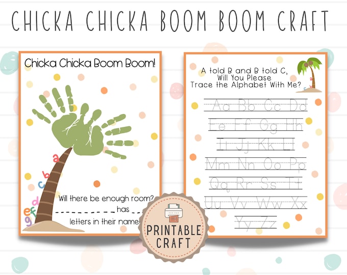 Chicka Chicka Boom Boom Craft | First Day of School Activity | Alphabet ...