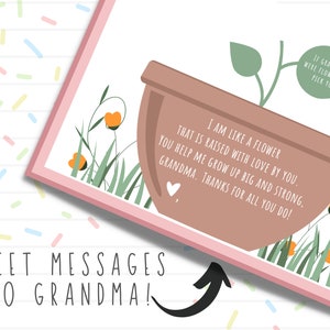 Grandma Birthday Craft Birthday Handprint Art Card for Grandma Grandma ...