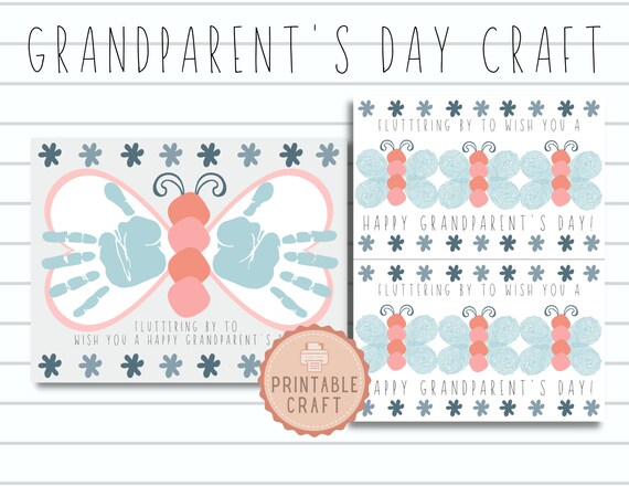 Grandparent's Day Craft Grandparent's Printable | Etsy