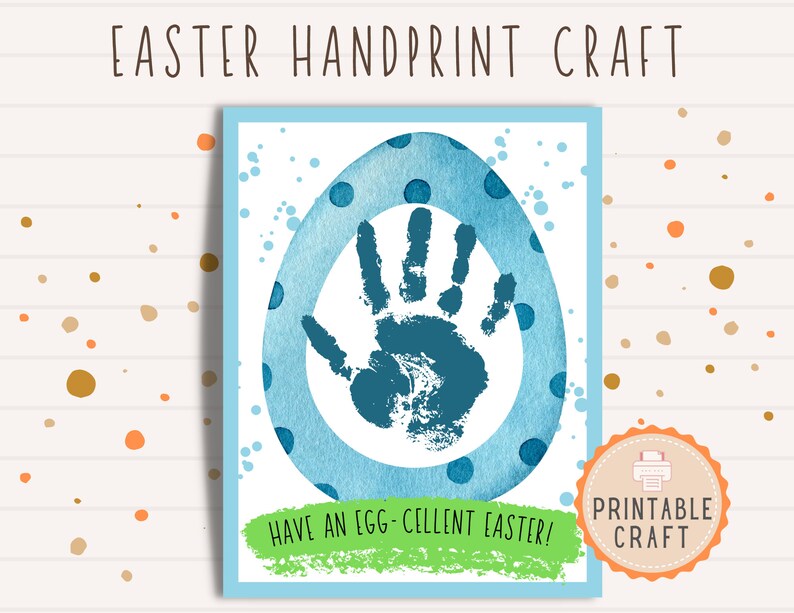 Easter Handprint Craft Handprint Art Toddler Craft Easter Kids Craft ...