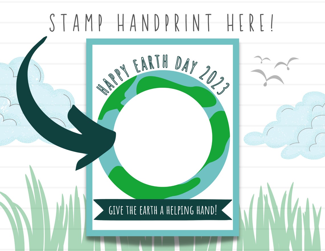 Earth Day Handprint Craft Earth Day Craft Earth Day Art - Etsy