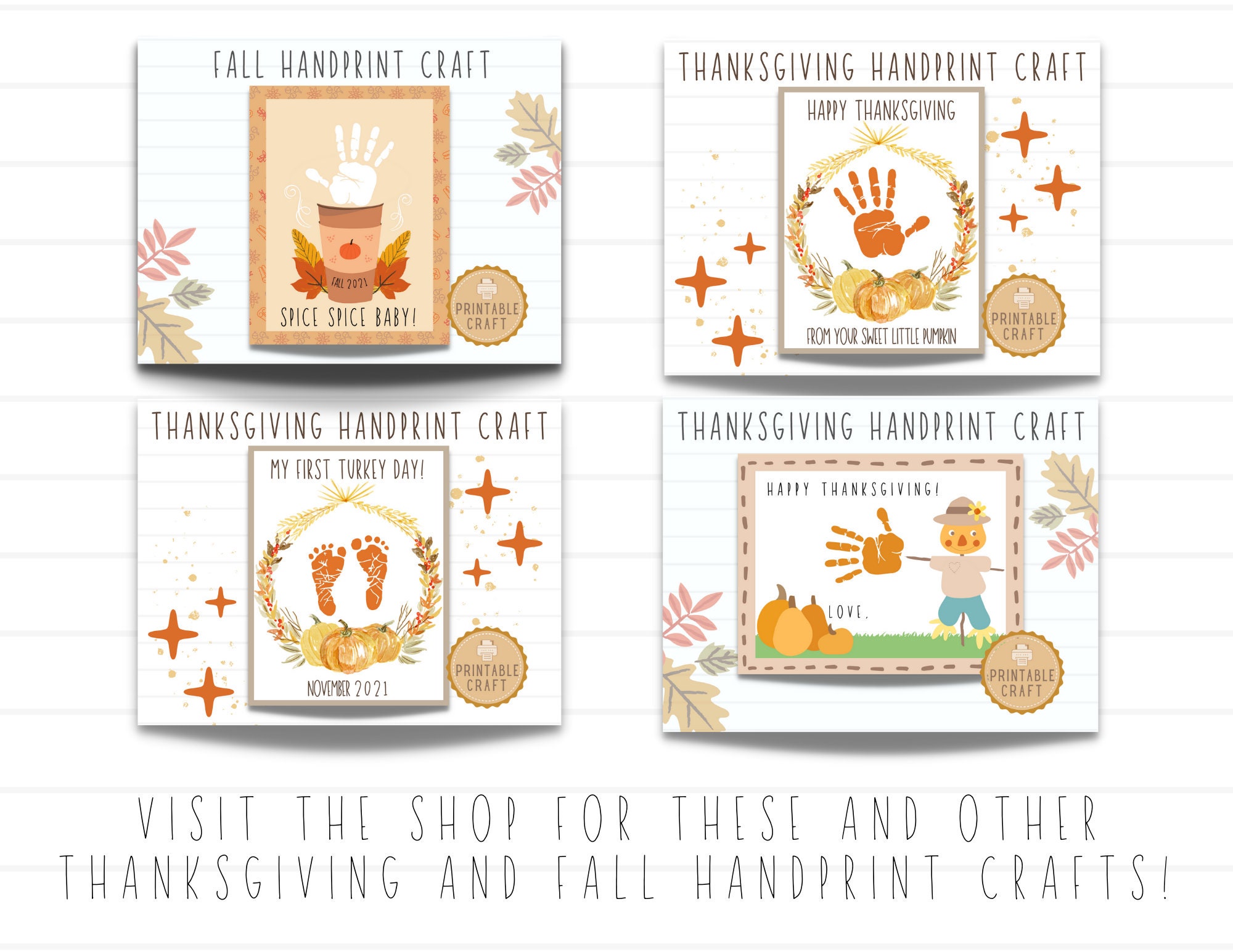 Fall Handprint Craft Pumpkin Handprint Craft Toddler Fall Art Preschool ...