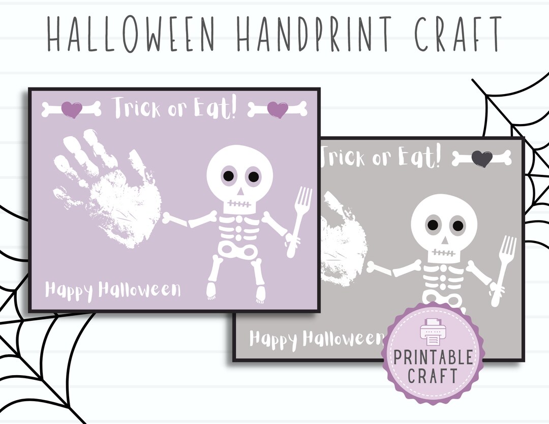 Halloween Placemat Craft | Handprint Craft | Toddler Halloween ...