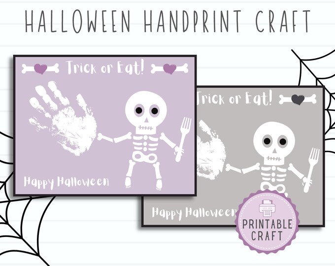 Halloween Placemat Craft | Handprint Craft | Toddler Halloween ...