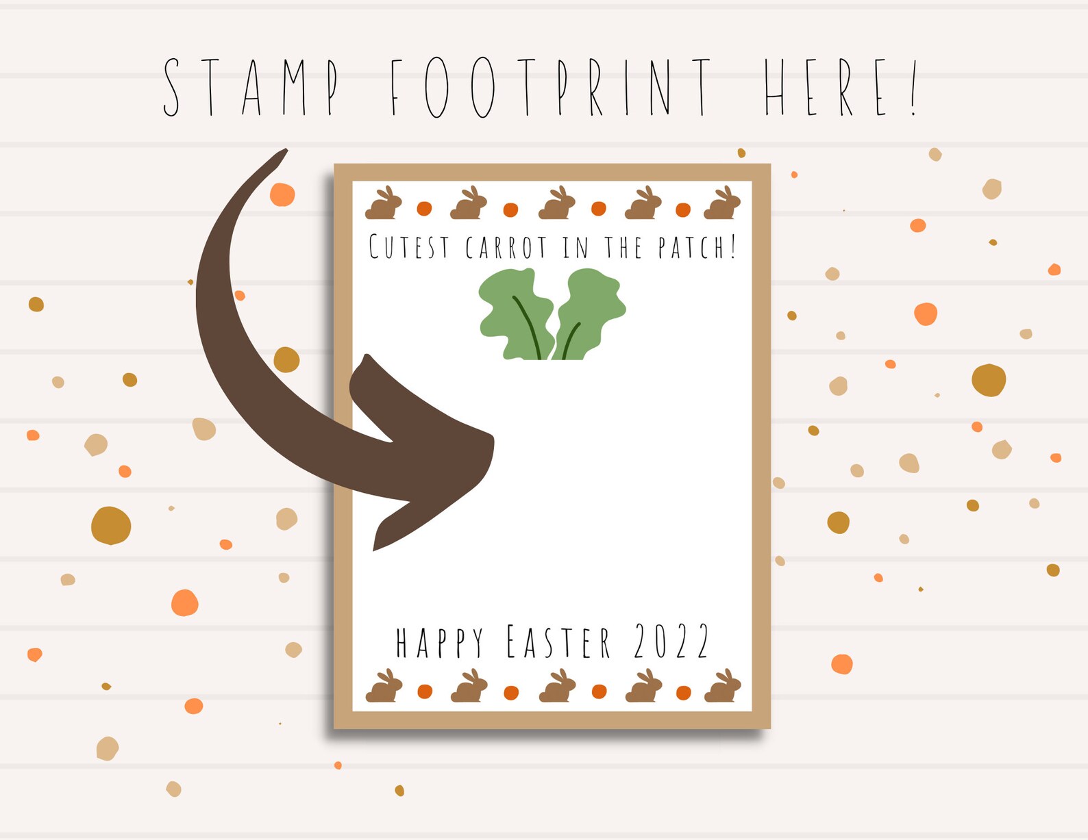 Easter Thumbprint Craft Handprint Art Toddler Craft - Etsy