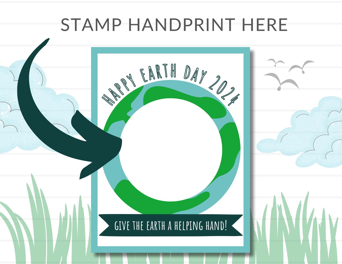 Earth Day Handprint Craft Earth Day Craft Earth Day Art for Kids ...