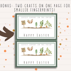 Easter Thumbprint Craft Handprint Art Toddler Craft Easter Kids Craft ...