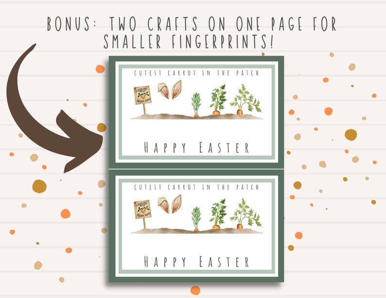 Easter Thumbprint Craft Handprint Art Toddler Craft | Etsy