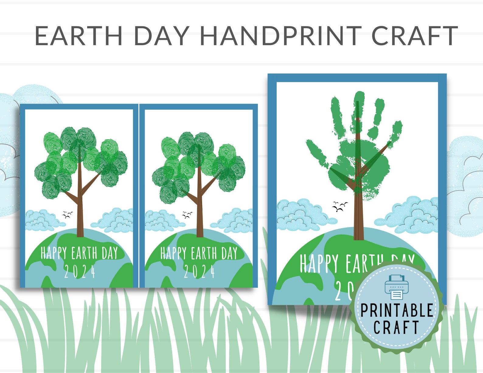 Earth Day Handprint Craft Earth Day Craft Earth Day Art for Kids ...
