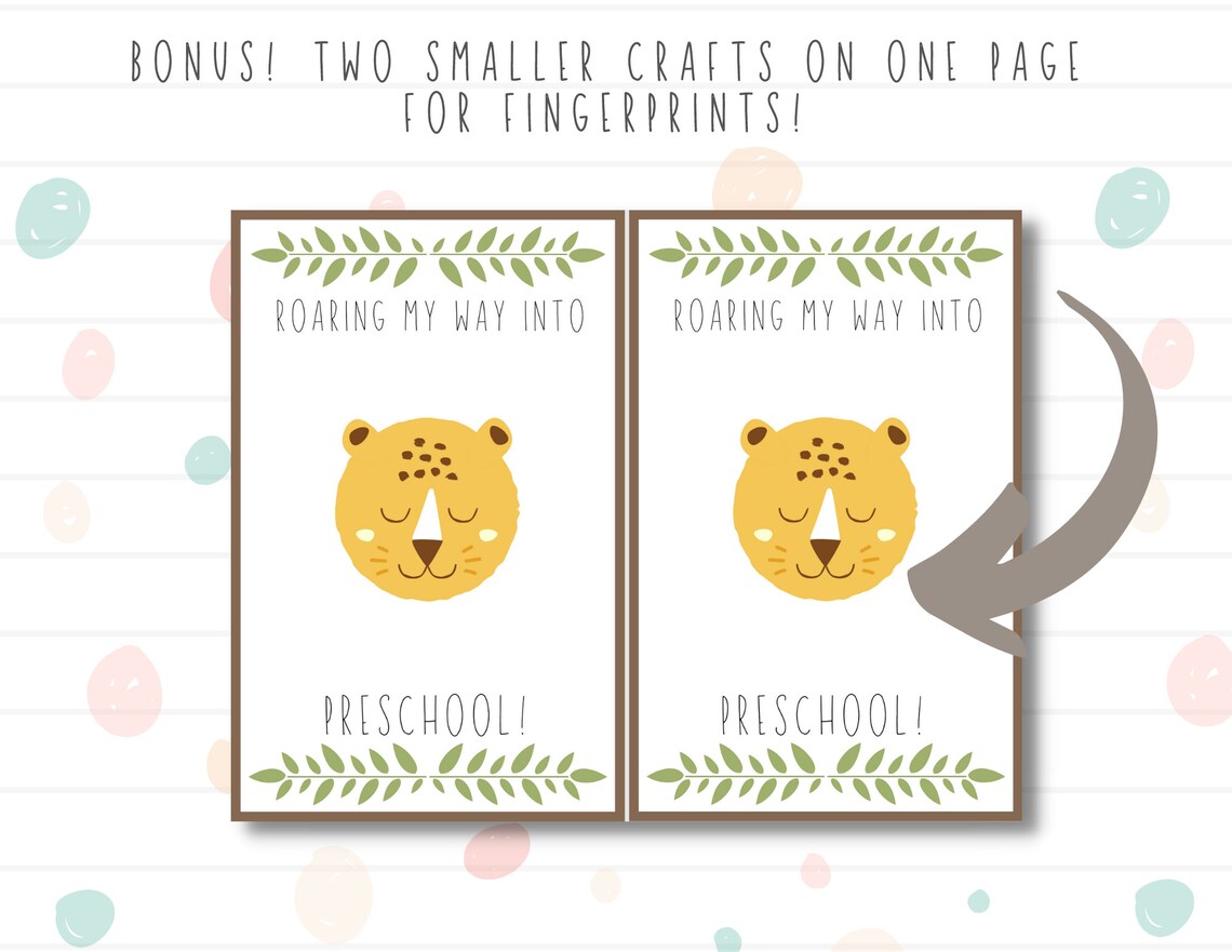 Back to School Craft Preschool Craft First Day of School - Etsy