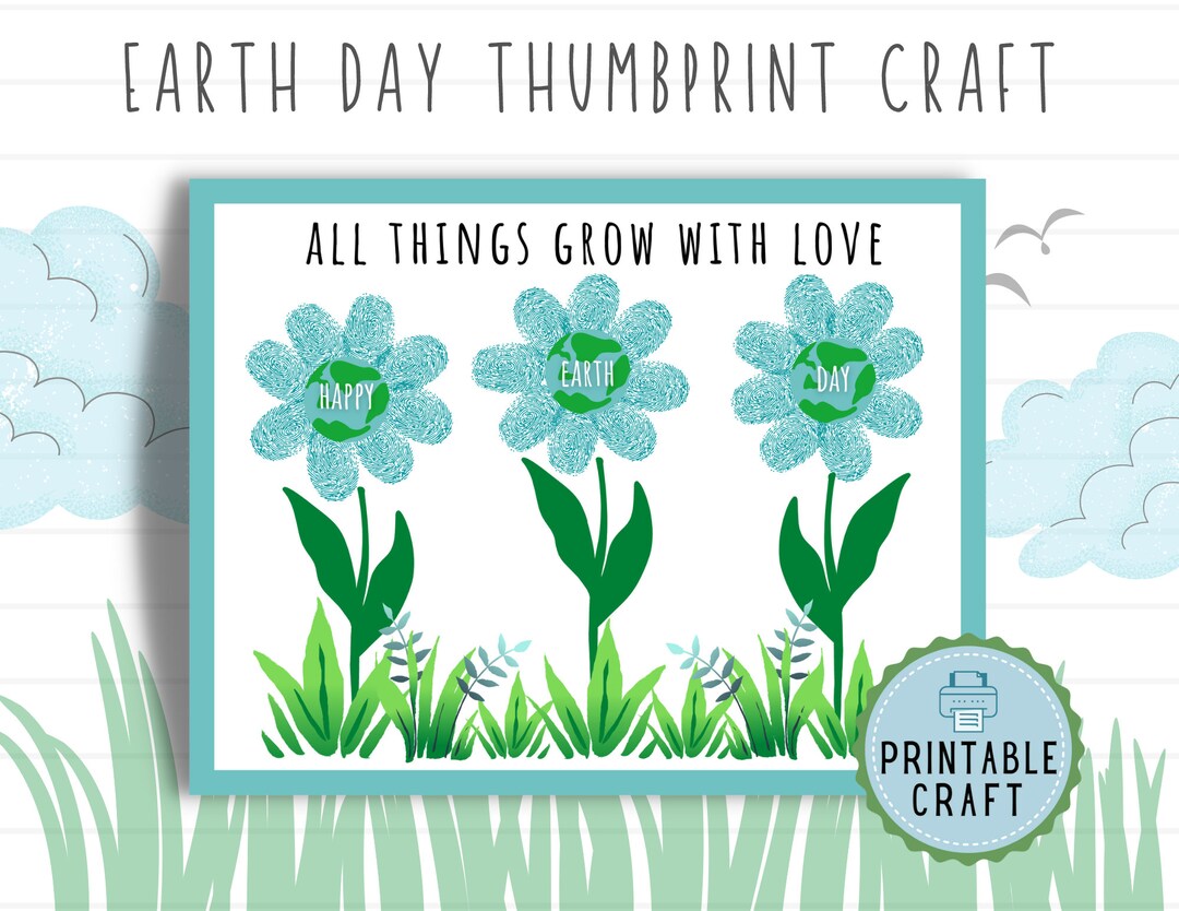 Earth Day Handprint Craft Earth Day Craft Earth Day Art - Etsy
